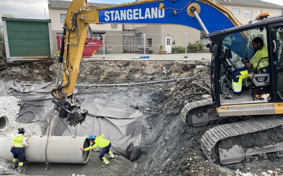 Skjæveland | VA grøft gjennom jernbanetrasé
